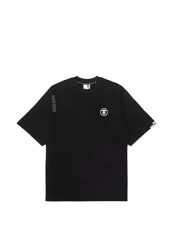 AAPE BY *A BATHING APE Moonface Embroidered-logo Cotton T-shirt