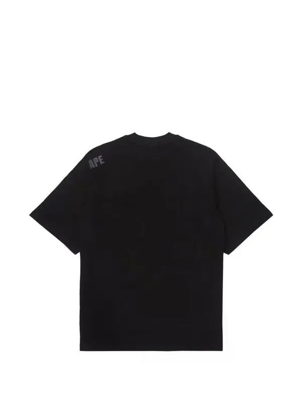 AAPE BY *A BATHING APE Moonface Embroidered-logo Cotton T-shirt