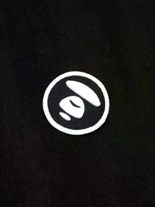 AAPE BY *A BATHING APE Moonface Embroidered-logo Cotton T-shirt