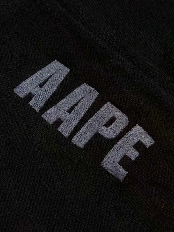 AAPE BY *A BATHING APE Moonface Embroidered-logo Cotton T-shirt