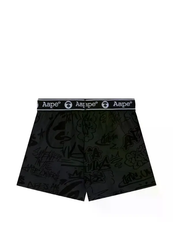 AAPE BY *A BATHING APE Logo-patch Boxers - Black