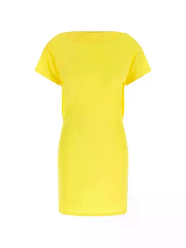 Jacquemus The Mistral Draped-back Mini Dress - Yellow
