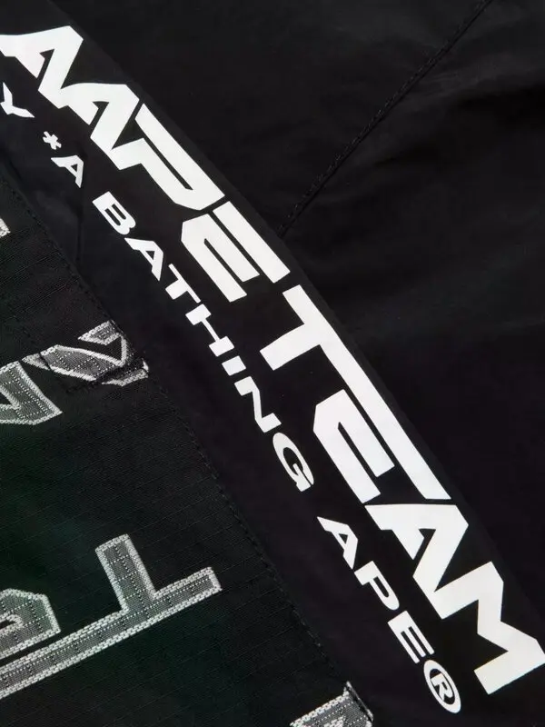 AAPE BY *A BATHING APE Moonface-patch Monogram Track Pants