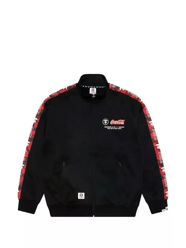AAPE BY *A BATHING APE X Coca-cola Moonface Camo-tape Sweatshirt - Black