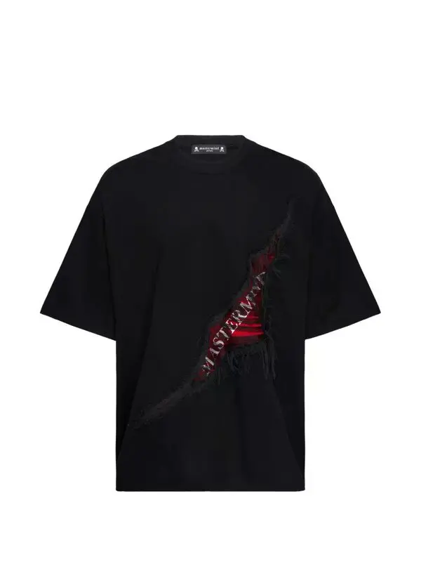 MASTERMIND WORLD Ripped-affect Boxy-fit T-shirt