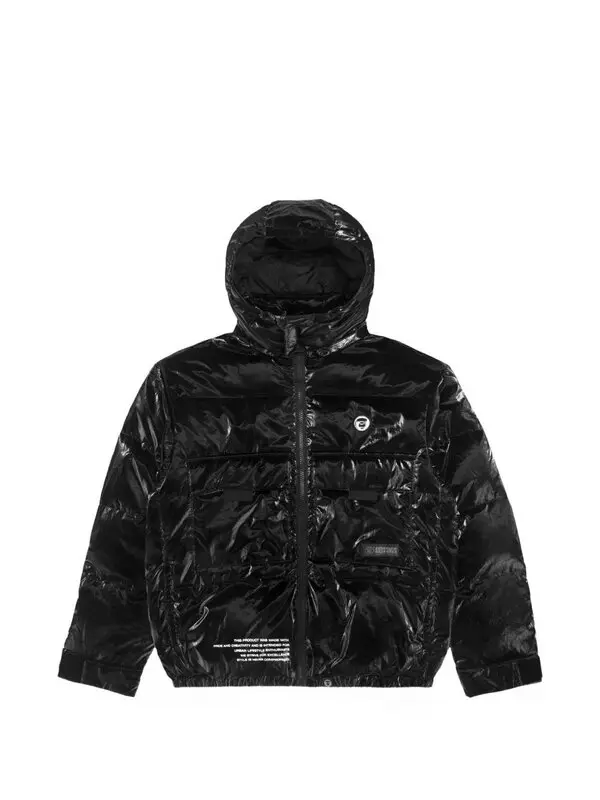 AAPE BY *A BATHING APE Moonface Hooded Down Jacket