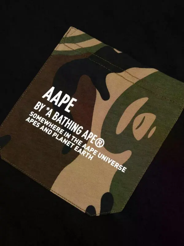 AAPE BY *A BATHING APE Moonface Reversible Camouflage-print T-shirt