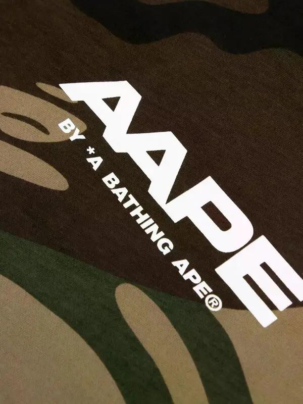 AAPE BY *A BATHING APE Moonface Reversible Camouflage-print T-shirt