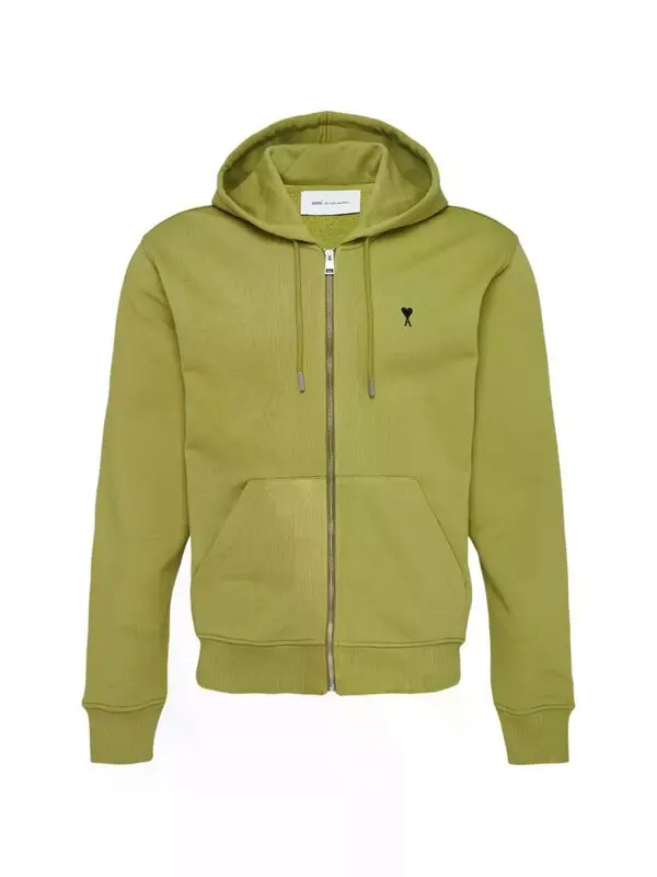 Ami De Coeur Zip-fastening Hoodie - Green