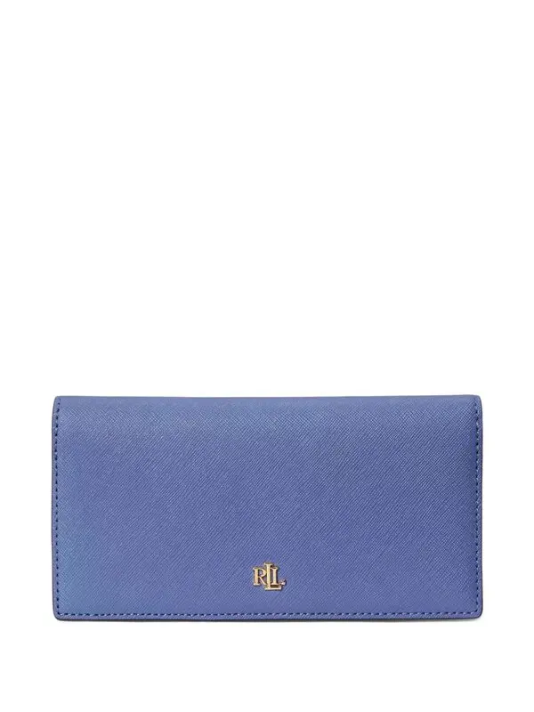 Ralph Lauren Logo-plaque Leather Wallet - Blue