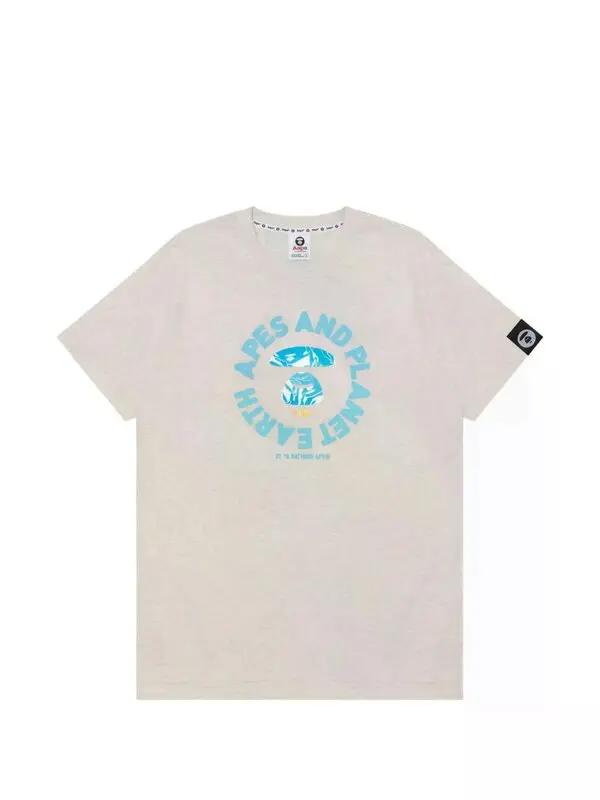 AAPE BY *A BATHING APE Moonface Graphic T-shirt - Neutrals