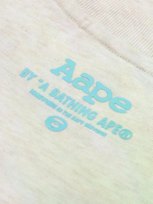 AAPE BY *A BATHING APE Moonface Graphic T-shirt - Neutrals
