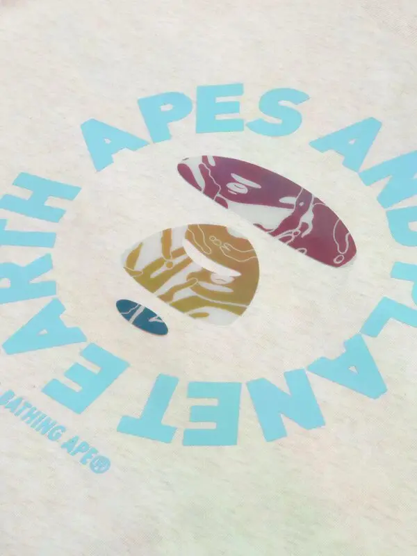 AAPE BY *A BATHING APE Moonface Graphic T-shirt - Neutrals