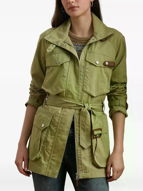 Ralph Lauren Belted Multi-pocket Jacket - Green