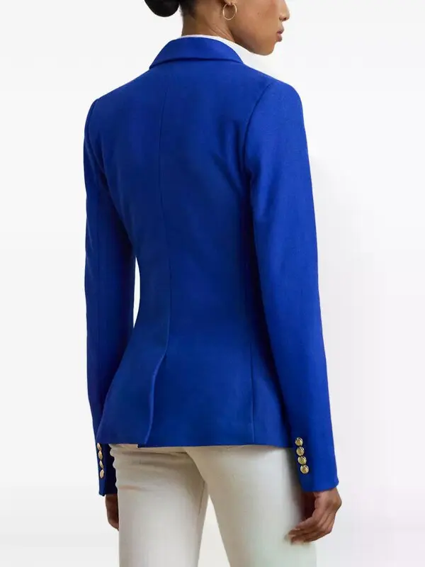Ralph Lauren Piqué Blazer With Logo Patch