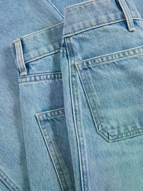 Veronica Beard Taylor Cropped Wide-leg Jeans - Blue
