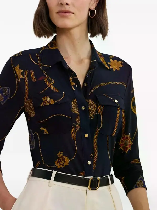 Ralph Lauren Chain-print Button-up Shirt