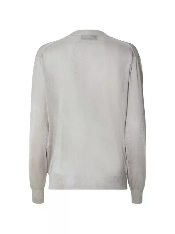 Fendi Logo-embroidered V-neck Sweater