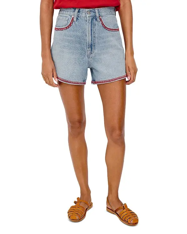 Rails Rancho Contrast Stitch Shorts - Cia Indigo