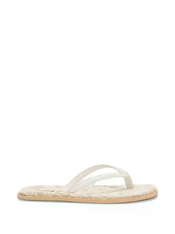 Ermanno Scervino Laced Flip Flops - White