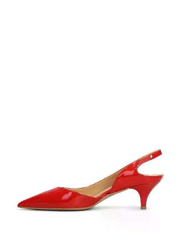 FRATELLI RUSSO Patent-leather Slingback Pumps - Red