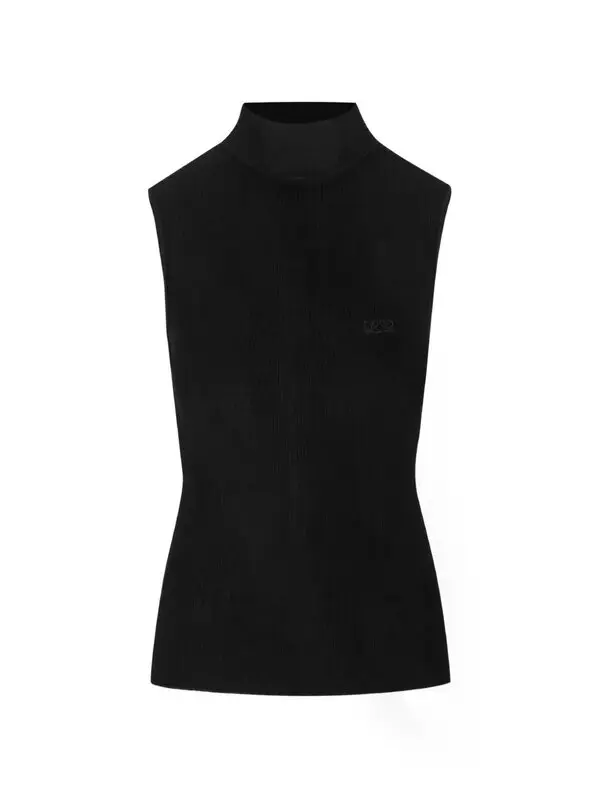 Loewe Fine-knit Tank Top - Black