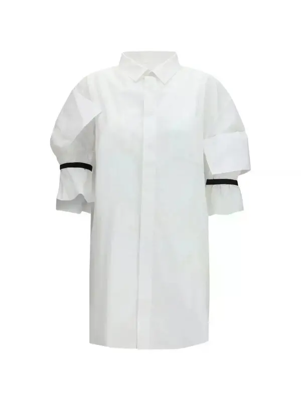 ALAINPAUL Asymmetrical-sleeve Shirt - White