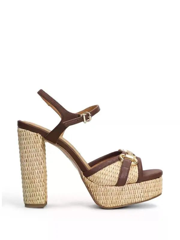PEDRO MIRALLES Horsebit Platform Sandals - Neutrals