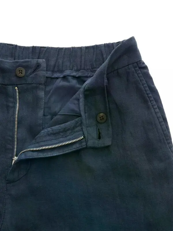 04651 HANDELSGESELLSCHAFT MBH & CO. KG Pleated Linen Trousers