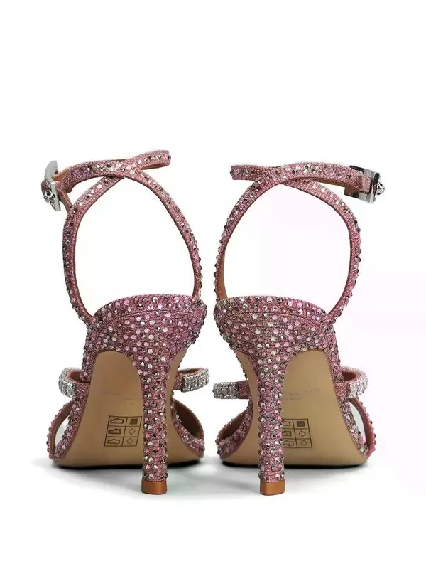 Kurt Geiger 9.5cm Crystal-embellished Sandals - Pink