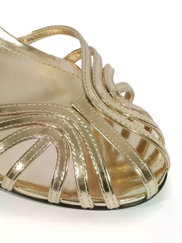 Schutz Liana Metallic Sandals