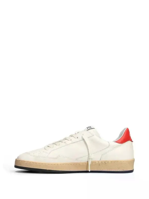 4B12 Panelled Leather Sneakers - Neutrals