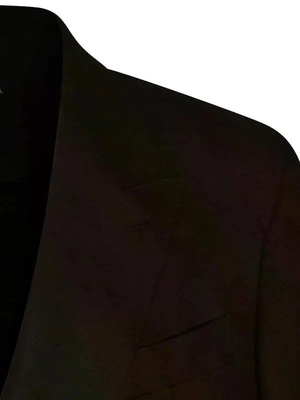 Zegna Oasi Lino Double-breasted Blazer - Brown