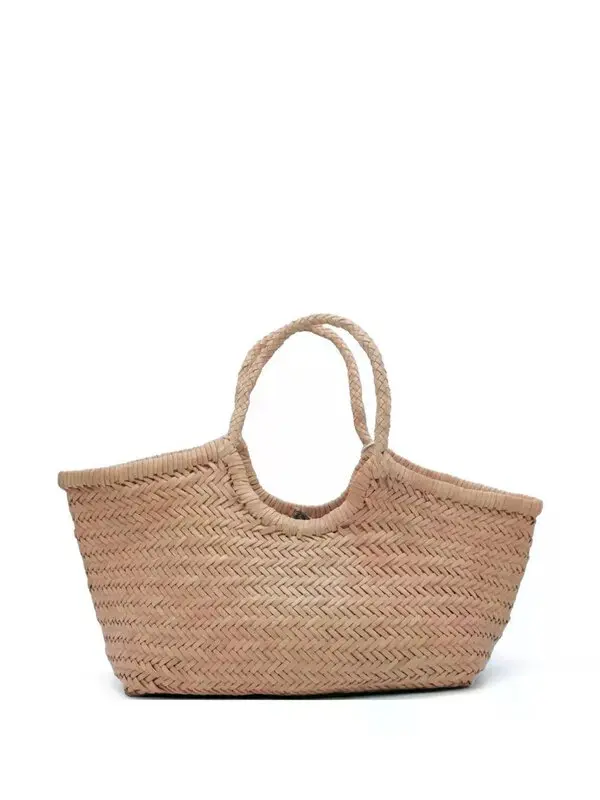 Dragon Diffusion Big Nantucket Woven-leather Tote Bag - Neutrals