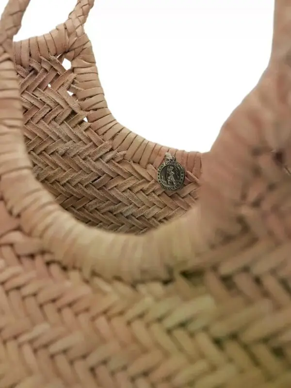 Dragon Diffusion Big Nantucket Woven-leather Tote Bag - Neutrals