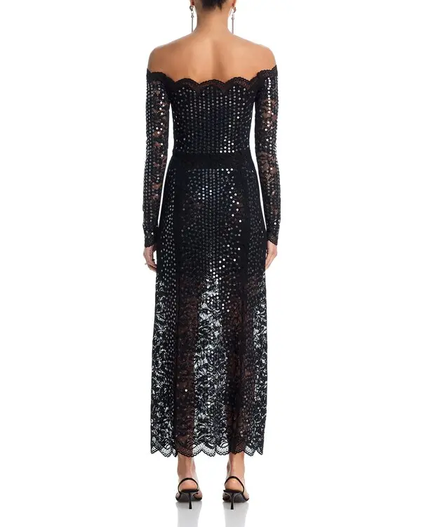 Rabanne Sequined Lace Gown