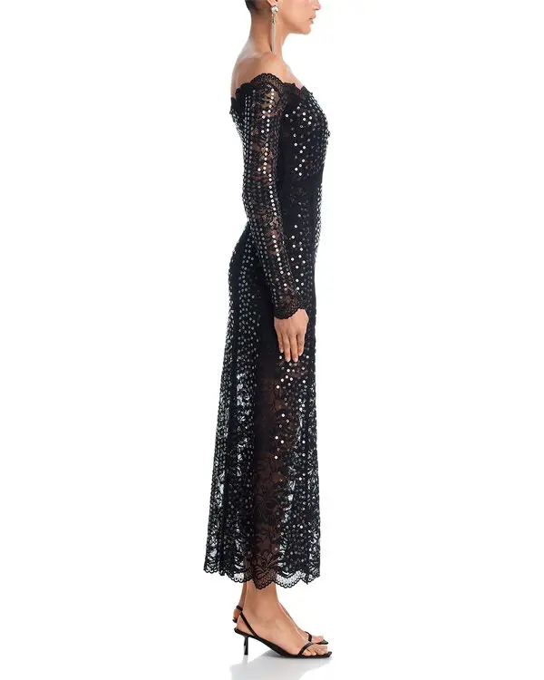 Rabanne Sequined Lace Gown