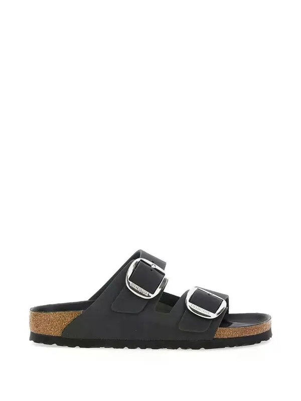 BIRKENSTOCK Arizona Big Buckle Flat Sandals - Black