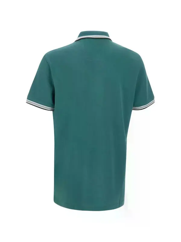 BOSS Paddy Striped-trim Polo Shirt - Green