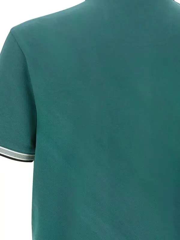 BOSS Paddy Striped-trim Polo Shirt - Green