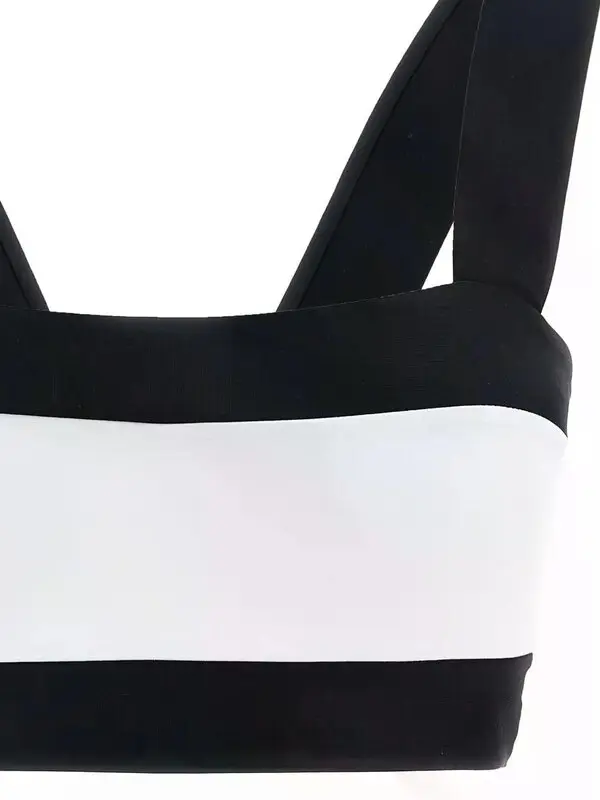 Goldbergh Plonge Contrast-panel Bikini Top - Black