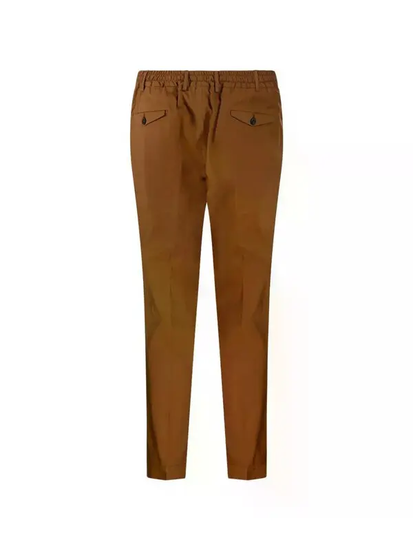 SANTANIELLO Pleated Trousers - Brown