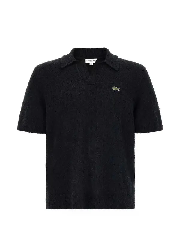 Lacoste Logo-embroidered Polo Shirt - Black