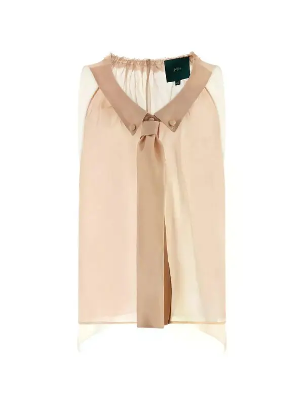 MAISON JEJIA Ruffle-collar Silk Blouse - Pink