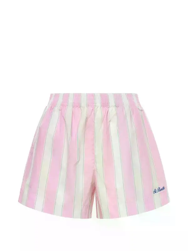MC2 SAINT BARTH Meave Striped Shorts - Pink