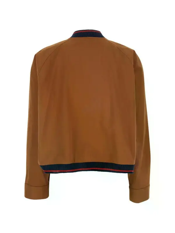 MERCI Striped-trim Bomber Jacket