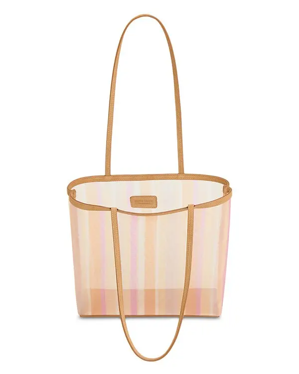 MANSUR GAVRIEL Filo Striped Mesh Tote Bag