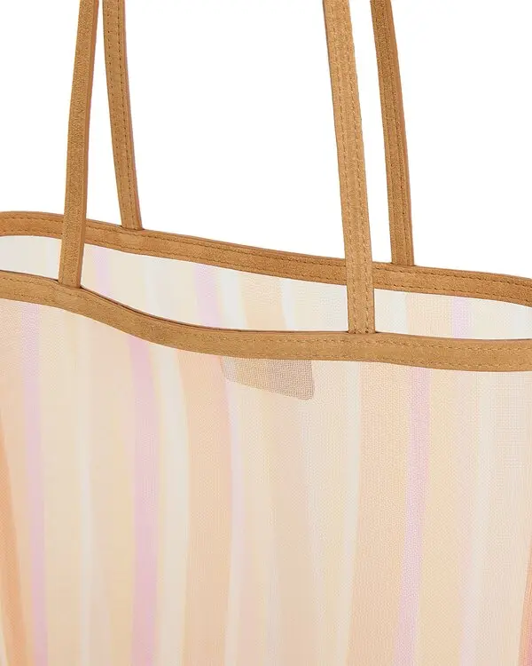 MANSUR GAVRIEL Filo Striped Mesh Tote Bag