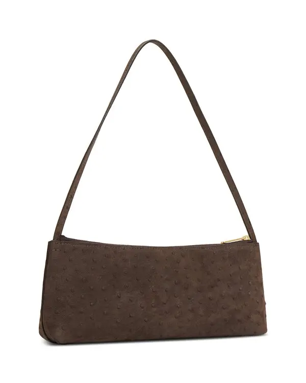 MANSUR GAVRIEL Gaia Embossed Baguette Shoulder Bag - Ebony