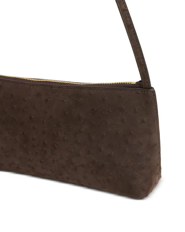MANSUR GAVRIEL Gaia Embossed Baguette Shoulder Bag - Ebony